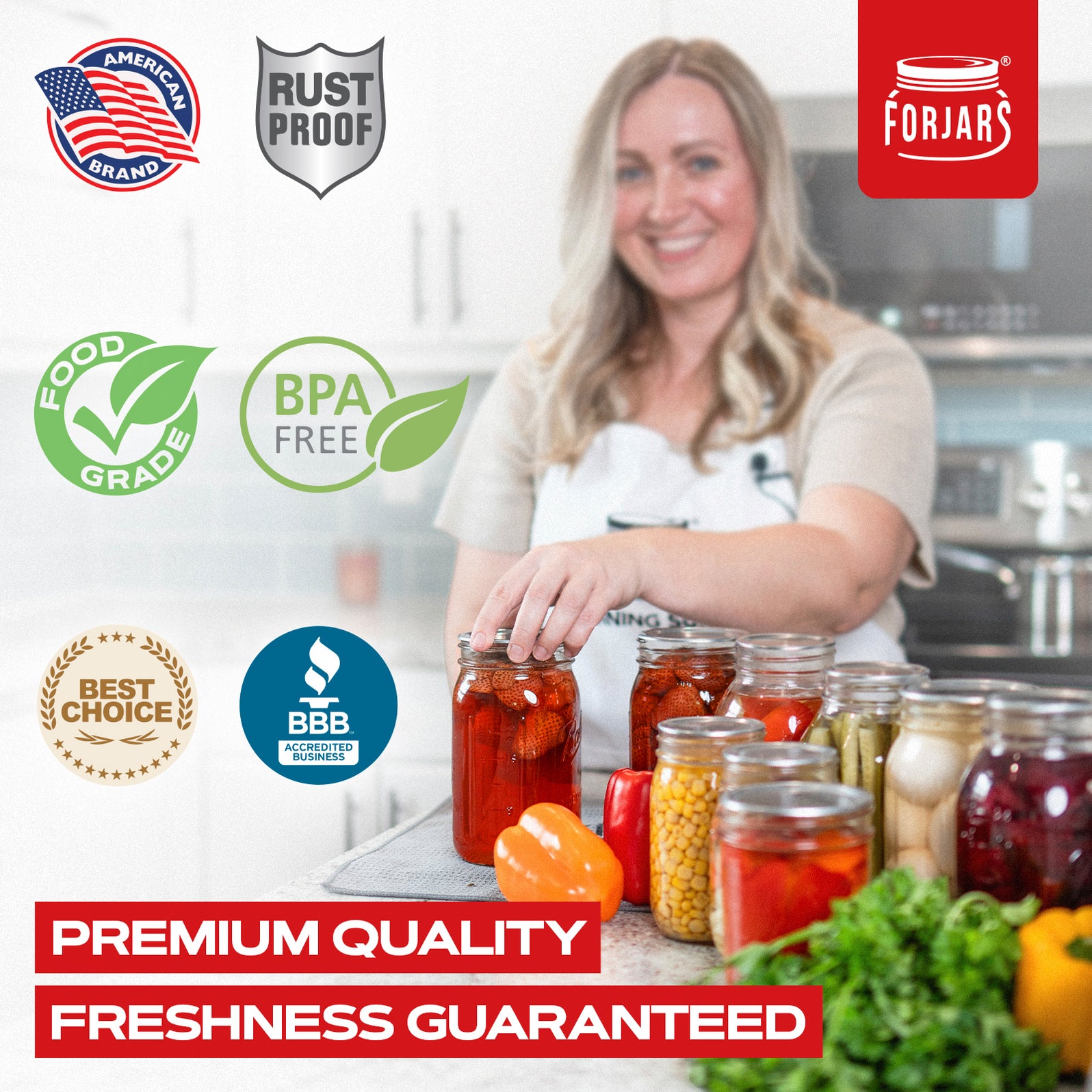 Forjars®- 50 Gem Size Lids — ForJars Canada